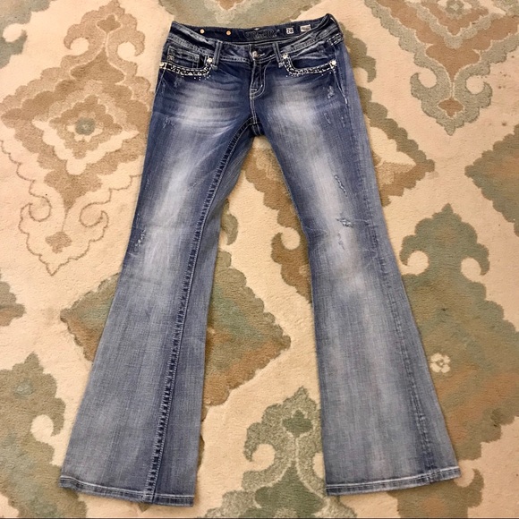 Miss Me | Jeans | Miss Me Rhinestone Flared Denim Jeans | Poshmark